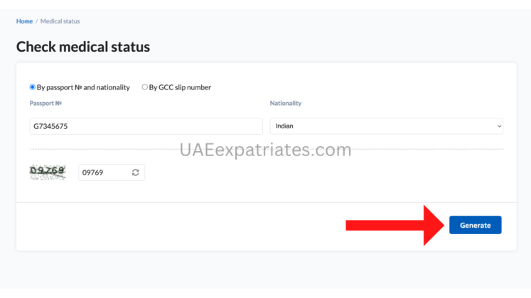 How to Check GCCHMC Medical Report Status - UAE Expatriates