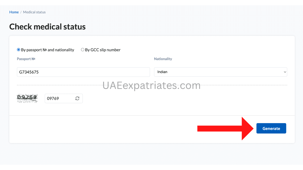 How to Check GCCHMC Medical Report Status - UAE Expatriates