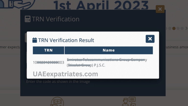 How to Check and Verify TRN Number in UAE - UAE Expats