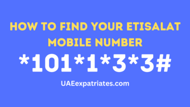 How to Check Your Etisalat SIM Number - UAE Expats
