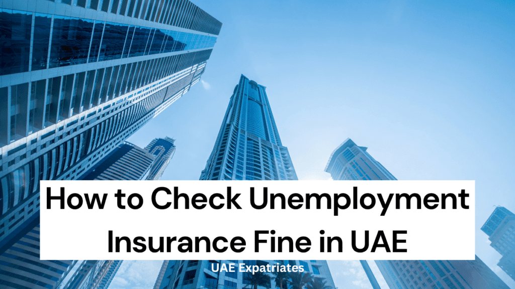 How to Check Unemployment Insurance Fine in UAE - UAE Expats